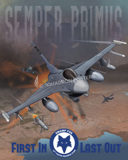 McEntire JANG South Carolina 157th FS - Squadron Posters