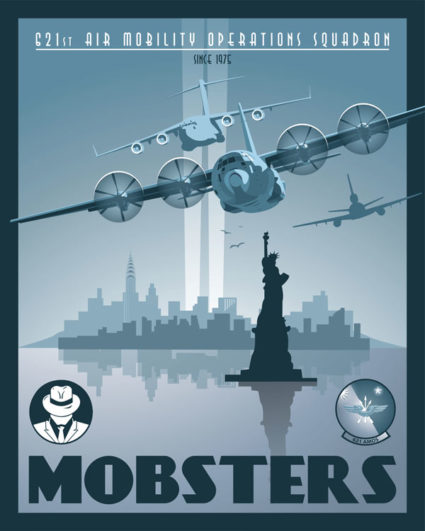 621st Air Mobility Operations Squadron "Mobsters" - Squadron Posters