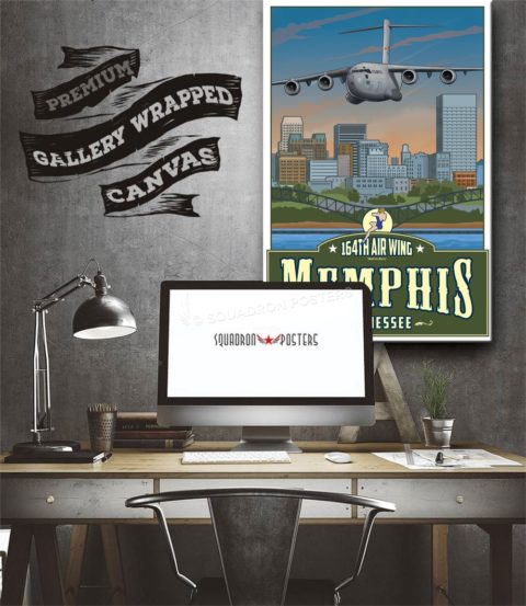 Memphis, Tennessee ANG 164 AW C-17 - Squadron Posters
