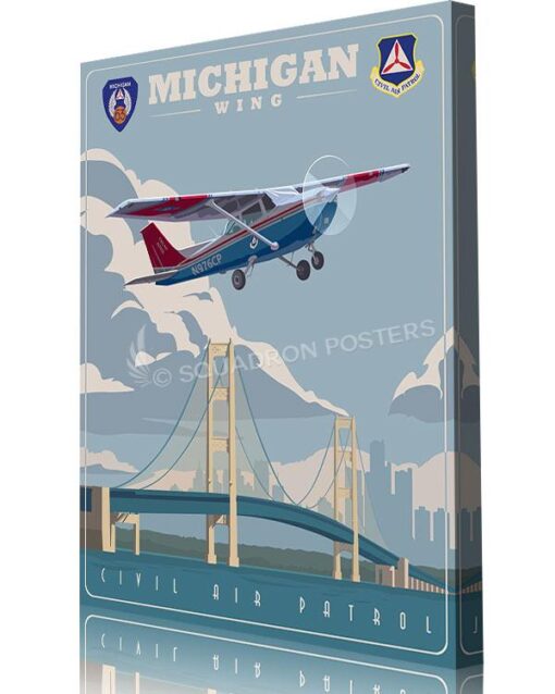 Michigan Wing Cessna-182 CIVIL AIR PATROL 63 - Squadron Posters