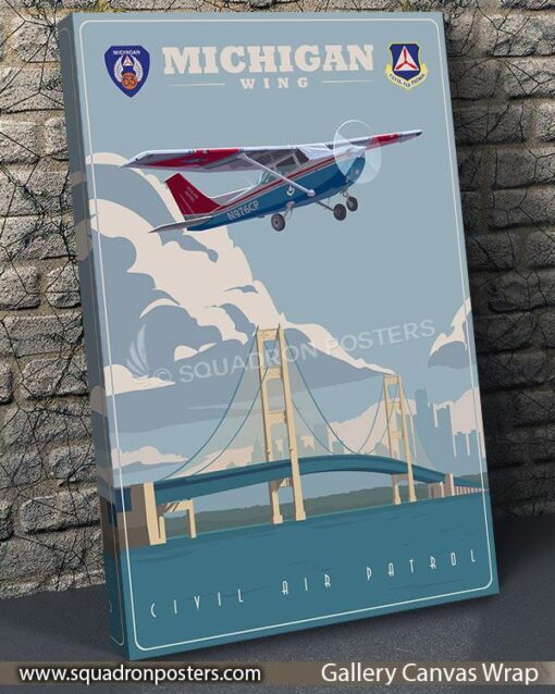 Michigan Wing Cessna-182 CIVIL AIR PATROL 63 - Squadron Posters