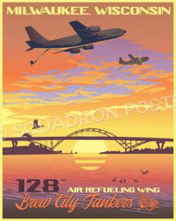 Milwaukee Wisconsin 128th ARW - Squadron Posters