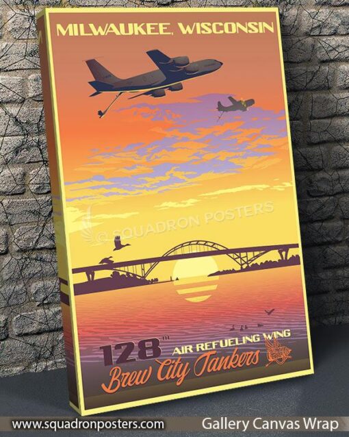 Milwaukee Wisconsin 128th ARW - Squadron Posters