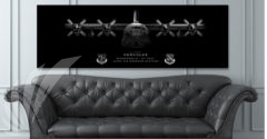 Minneapolis St Paul 133 Airlift Wing Jet Black Super Wide Canvas Print ...