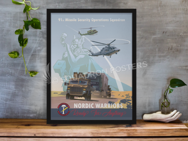 Minot AFB 91st MSOS Art - Squadron Posters