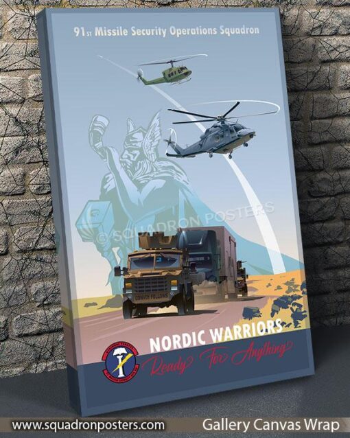 Minot AFB 91st MSOS Art - Squadron Posters