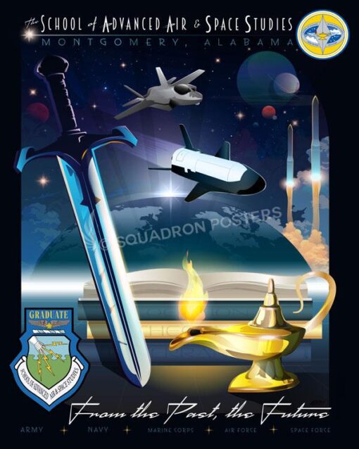 Montgomery AL ICBM X-37B SAASS Art - Squadron Posters