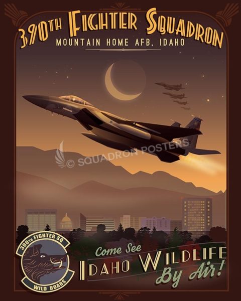 Mountain Home AFB 390th Fighter Squadron F-15C - Squadron Posters
