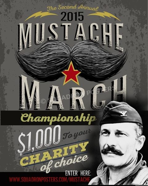 2015 Mustache March Championship - Squadron Posters