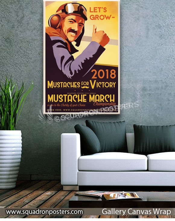 2018 Mustache March Championship - Squadron Posters