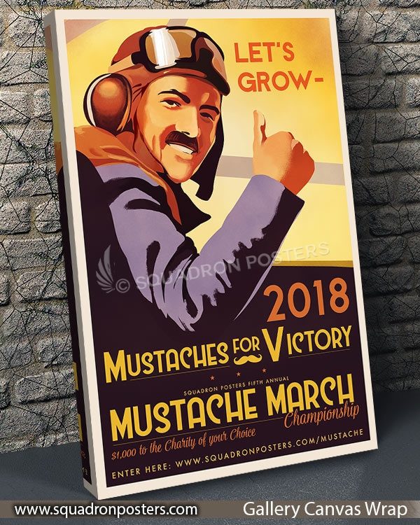2018 Mustache March Championship - Squadron Posters