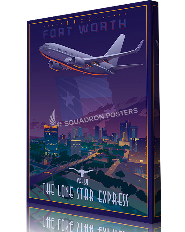 Fort Worth VR-59 The Lone Star Express - Squadron Posters