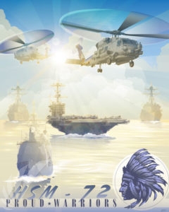 NAS Jacksonville HSM-72 SH-61r - Squadron Posters