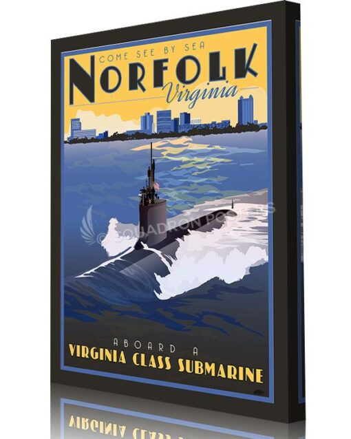 NB Norfolk Virginia Class Submarine - Squadron Posters
