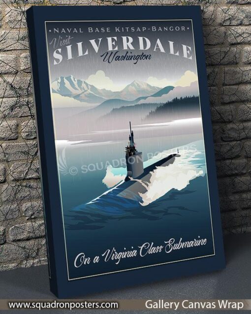 Naval Base Kitsap-Bangor Virginia Class Submarine - Squadron Posters