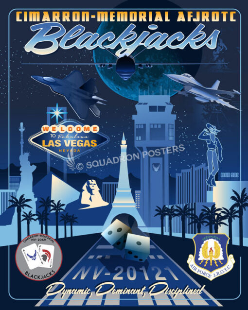 Nellis AFB Cimarron Memorial JROTC NV-20121 - Squadron Posters