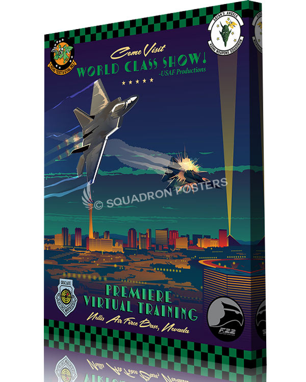 Nellis AFB 422 TES and 433 WPS - Squadron Posters