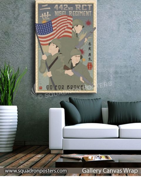442nd Infantry Regiment "Go for Broke" - Squadron Posters