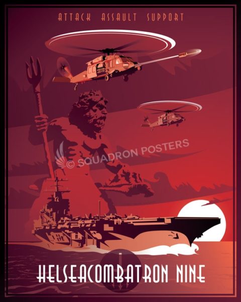 Norfolk HSC-9 MH-60S - Squadron Posters