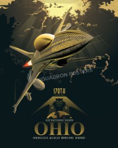 Ohio ANG 178th Fighter Wing - Squadron Posters