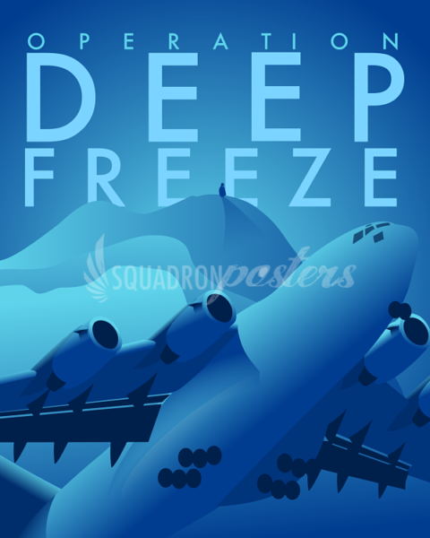 Operation Deep Freeze C-17 poster - Squadron Posters
