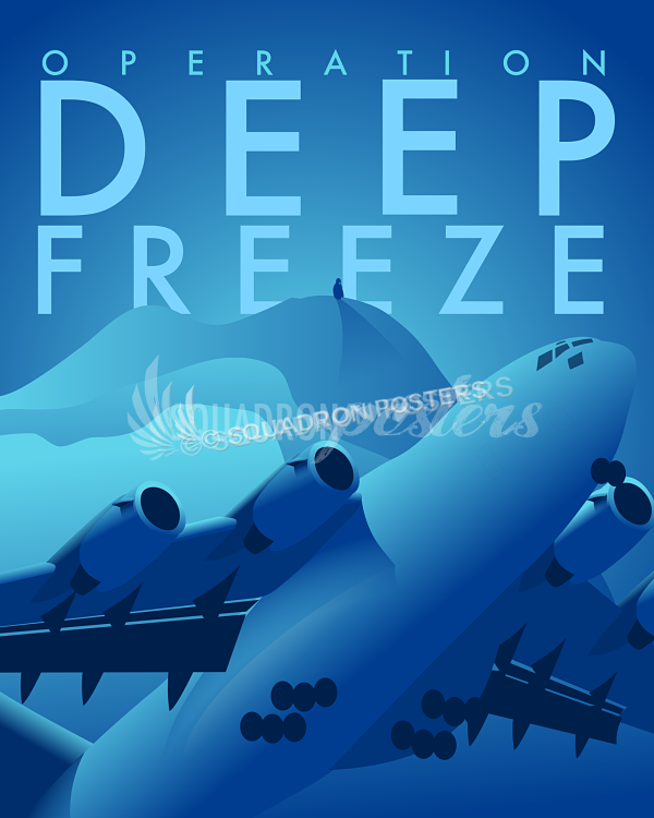 Operation Deep Freeze C-17 poster - Squadron Posters