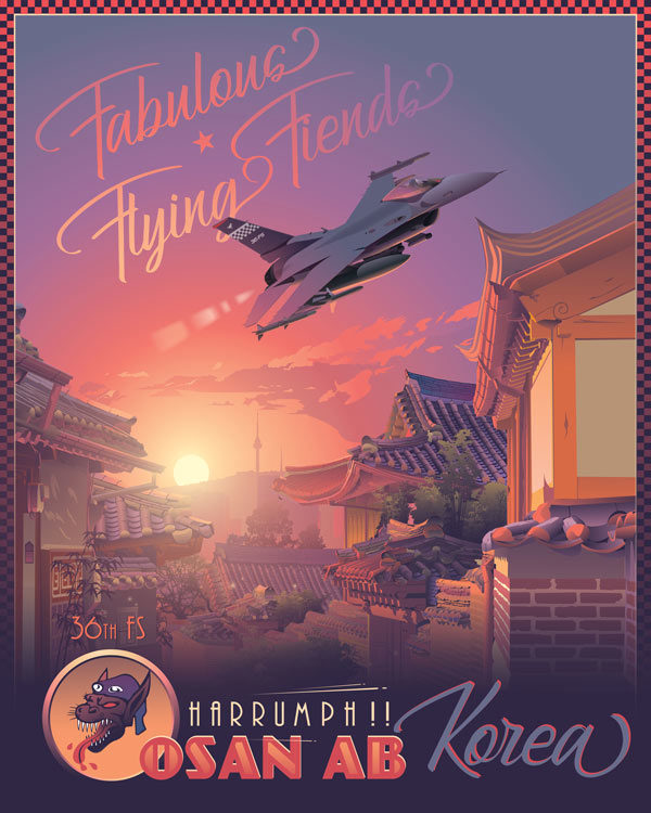 Fabulous Flying Fiends 36th Fighter Squadron - Squadron Posters