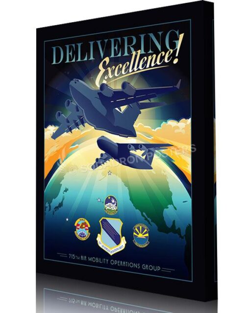 Pacific Air Forces 715th AMOG New Patch Art - Squadron Posters