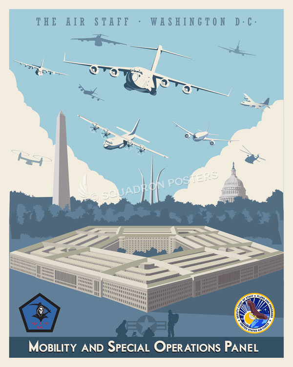 Pentagon Air Staff Mobility and Special Operations Panel - Squadron Posters