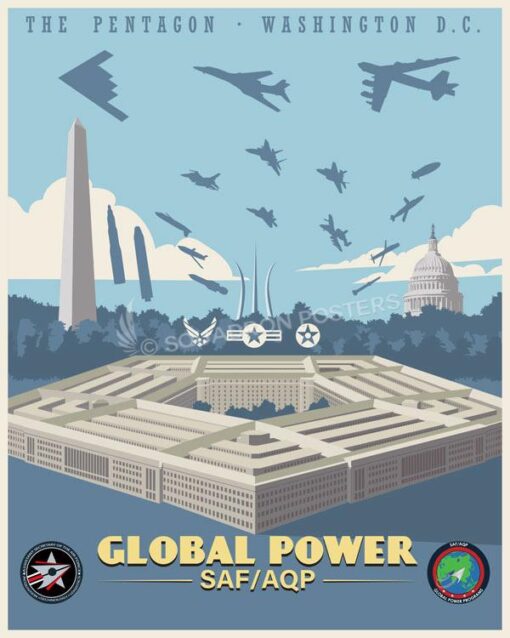 Pentagon Global Power Programs SAF AQP - Squadron Posters