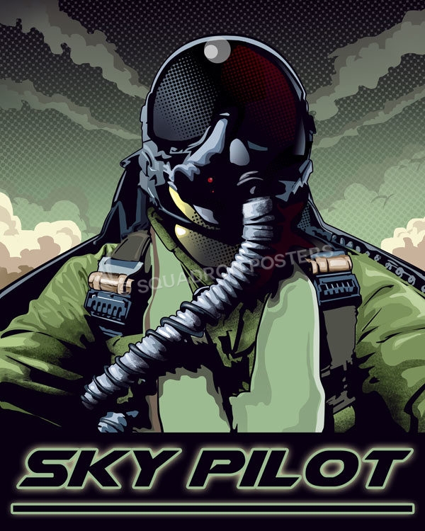 Fighter Pilot Pop Art - Squadron Posters