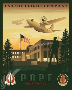 Pope Army Airfield - C-27 - USASOC - Squadron Posters