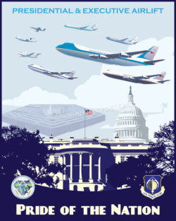 Presidential and Executive Airlift Art - Squadron Posters