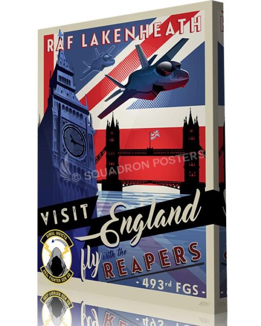 RAF Lakenheath 493rd FGS Art - Squadron Posters