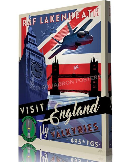 RAF Lakenheath 495th FGS - Squadron Posters