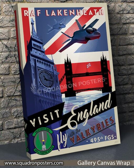 RAF Lakenheath 495th FGS - Squadron Posters