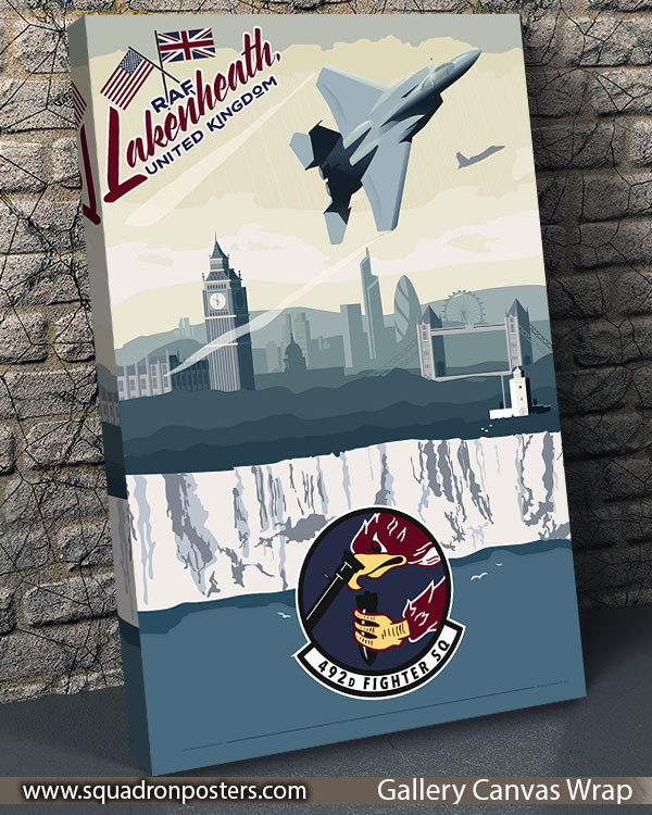 RAF Lakenheath 492d FS - F-15E - Squadron Posters