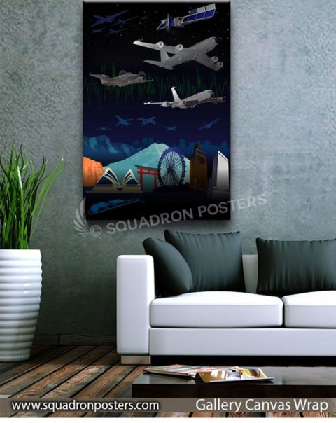 World Travel Military Aviation poster art - Squadron Posters