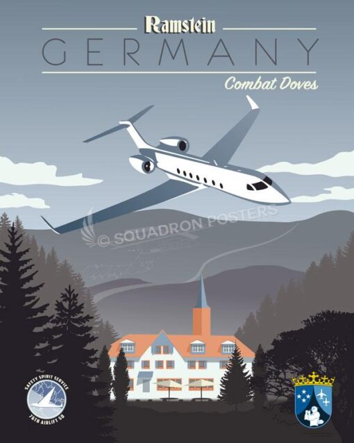 Ramstein AB 76 AS C-37 - Squadron Posters