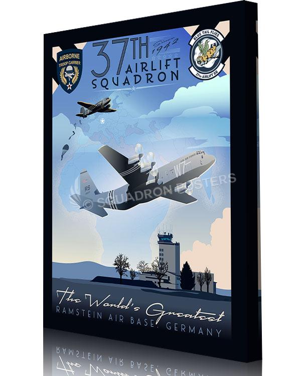 Ramstein AB 37th AS Art - Squadron Posters
