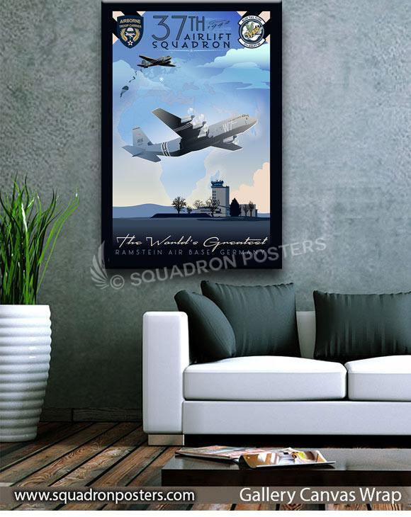 Ramstein AB 37th AS Art - Squadron Posters