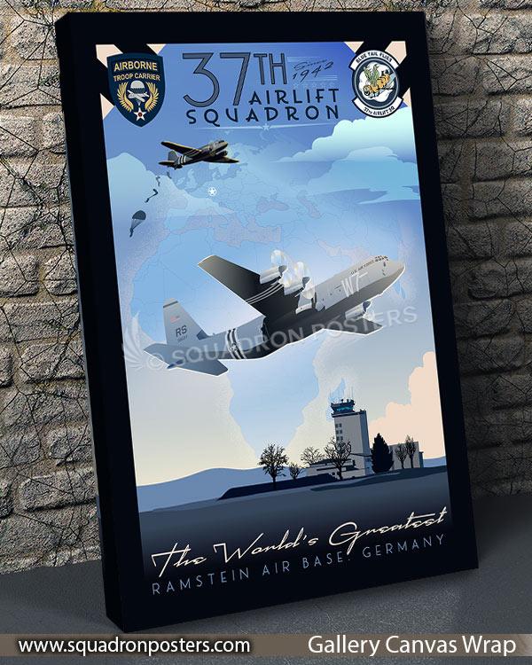 Ramstein AB 37th AS Art - Squadron Posters