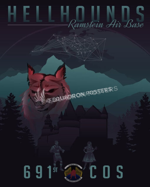 691st COS Ramstein AB Germany poster art - Squadron Posters