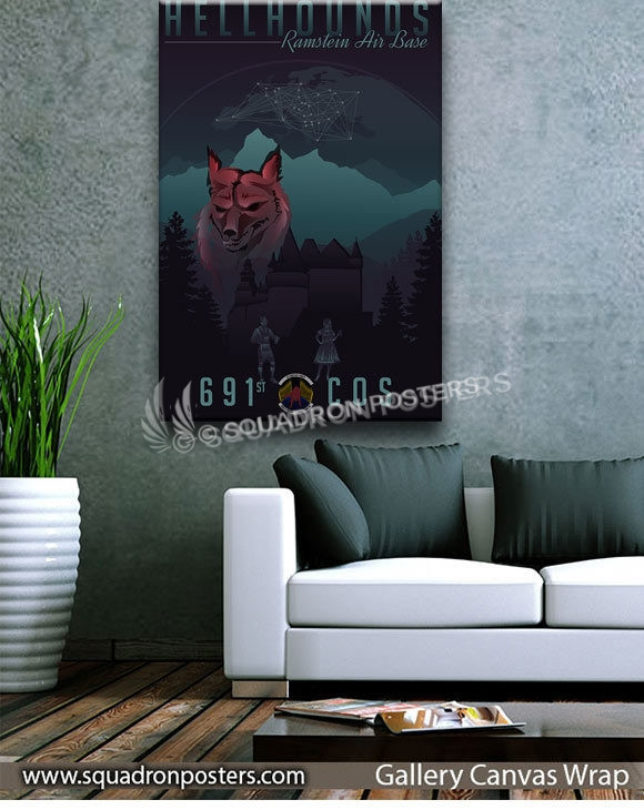 691st COS Ramstein AB Germany poster art - Squadron Posters