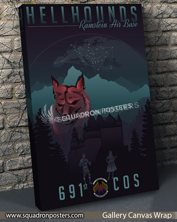 691st COS Ramstein AB Germany poster art - Squadron Posters