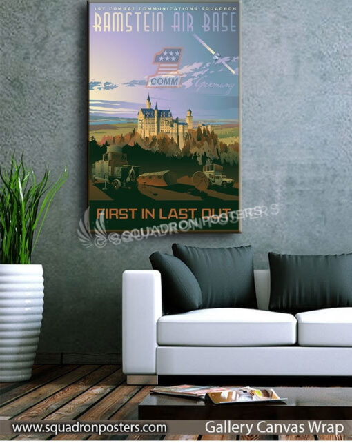 Ramstein Air Base 1st Combat Communications Squadron - Squadron Posters