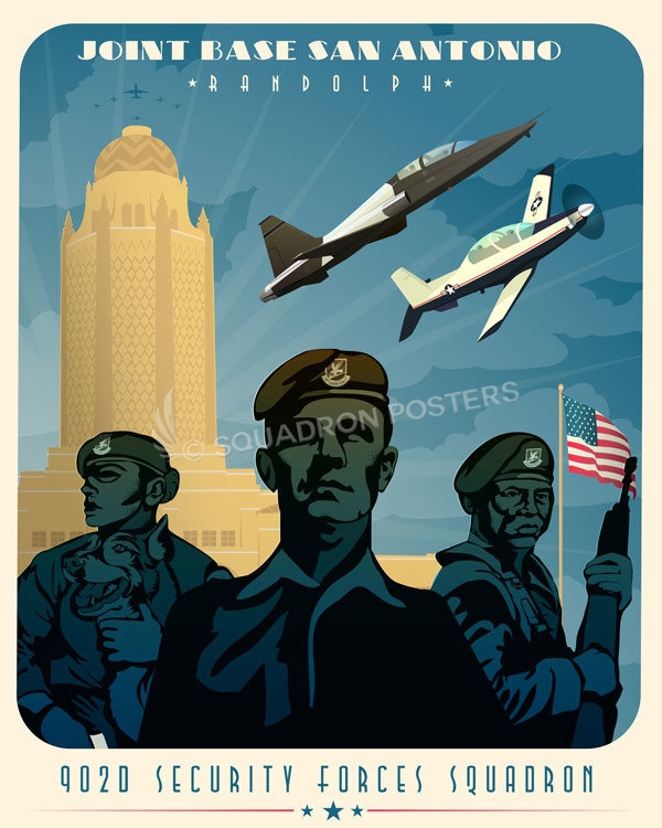 Randolph AFB 902d SFS Defenders At The Taj - Squadron Posters