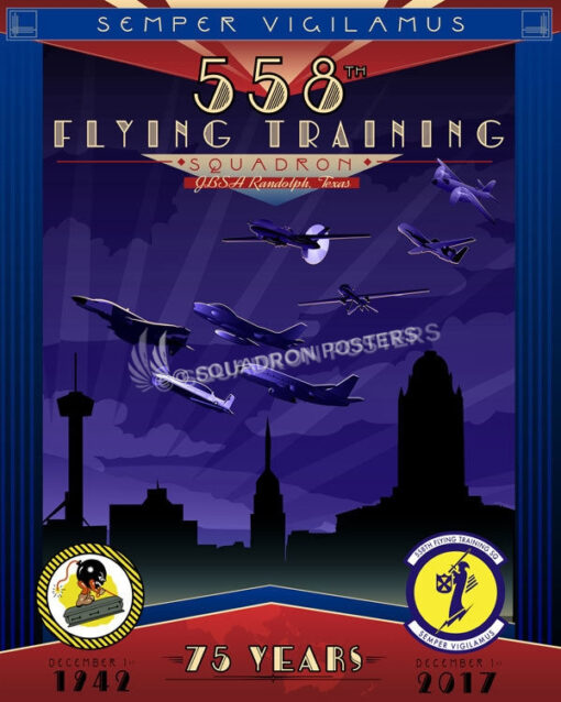 Randolph AFB 558th FTS 75th Anniversary - Squadron Posters