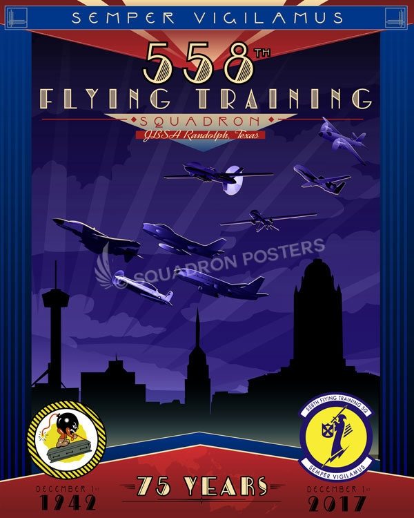 Randolph AFB 558th FTS 75th Anniversary - Squadron Posters