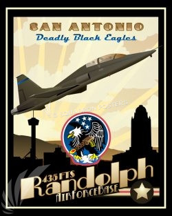 Randolph AFB T-38 435th FTS version 2 - Squadron Posters